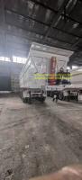 China SINOTERCEL 4 Axle 25CBM rear-tipping self-unloading FUWA axles 12.00R20/12R22.5 tires for sale
