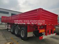 China 3-Axle Sidewall Semi-Trailer 60 Ton Heavy-Duty for sale
