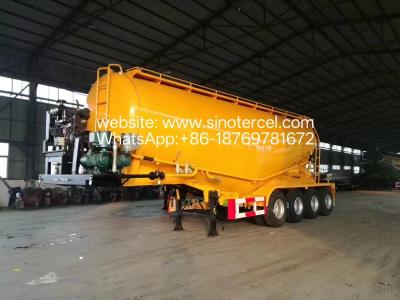 China 4 Axle 40 Cubic Bulk Cement Tank Semi Trailer for sale