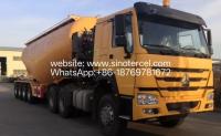 China 4 Axle 40 Cubic Bulk Cement Tank Semi Trailer for sale