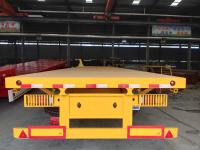 China 3 Axle Flatbed Semi Trailer Length and color can be customized for sale
