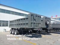 China Length 7500mm Tipper Semi Trailer Truck Tipping Trailers 30-60 Tons for sale