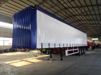 China 3-Axle Side Curtain Semi-Trailer for sale