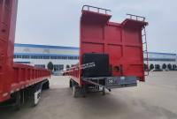 China 3 Axles Dumping Tipper Semi Trailer Front Lifting Hydraulic Convenient and efficient for sale