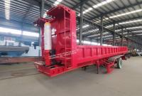 China 3 Axles Dumping Tipper Semi Trailer Front Lifting Hydraulic Convenient and efficient for sale