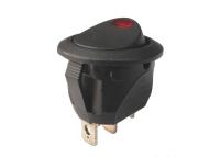China Printer Switch RC Series Circular Boat Shaped Rocker Switch With Lights for sale