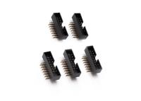 China Customized 90° Simple Bull Pin Connector for LED Projects IDC Interface 2.54mm Line Length for sale
