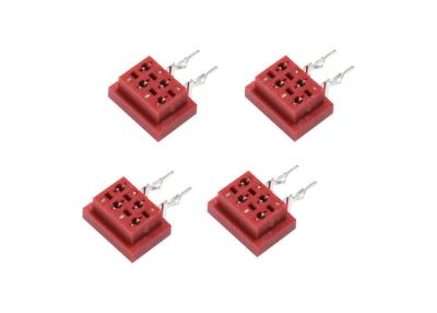 China Customized Red IDC Socket, 90° DIP Connector for Reliable Board-to-Board Links for sale