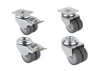 China Universal Caster Quiet Versatile TPR Swivel Casters for Light Industry Furniture for sale