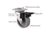 China Efficient TPR Swivel Casters for Light Industry: 2
