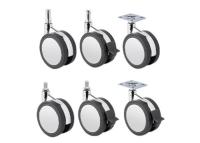 China Office Furniture Wheel Zinc Alloy Caster Wheels with Swivel Brake in 2.5