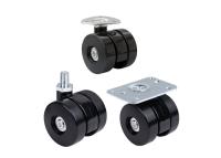 China 2 Inch Universal Caster Wheels for Office Equipment Smooth Rolling Mobility for sale