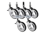 China Universal Caster 2.5-inch Polyurethane Casters for Household and Office Furniture for sale