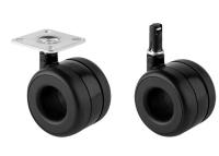 China Customizable 2.5-inch Casters for Office Furniture Trolleys and Medical Equipment for sale