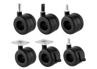 China Customizable 2.5-inch Casters for Office Furniture Trolleys and Medical Equipment for sale