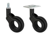 China 2.5-Inch Universal Caster Polyurethane Wheels for Home and Office Furniture for sale