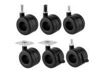 China 60MM Customizable Silent Wheels 2.5-Inch for Universal Office Furniture Boss Chairs for sale
