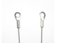 China Silver Stainless Steel Wire Rope Secure Locking Buckles Pull Ropes and Eyelet Terminals for Ultimate Safety for sale