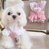 China Breathable Denim Princess Harness Dress - Spring Summer Outfit for Small Dogs, Poodle Pomeranian Bichon Puppy for sale