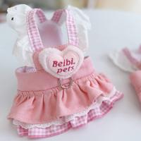 China Breathable Denim Princess Harness Dress - Spring Summer Outfit for Small Dogs, Poodle Pomeranian Bichon Puppy for sale