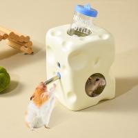 China Ceramic Hamster Water Bottle with Cheese Hideout & Leak-Proof Food Dish for Small Pets for sale