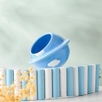 China Breathable Planet Hamster Nest Ceramic Hideout for Small Pets 9.5*9.5*8cm for sale