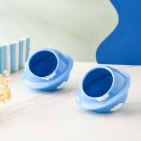 China Breathable Planet Hamster Nest Ceramic Hideout for Small Pets 9.5*9.5*8cm for sale