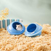 China Breathable Planet Hamster Nest Ceramic Hideout for Small Pets 9.5*9.5*8cm for sale