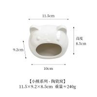 China Hamster Ceramic Hideout 11.5*9.2*8.5cm , Bear-Shaped Cooling House for Small Pets for sale