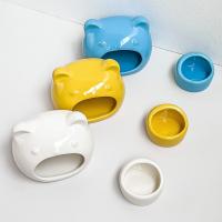 China Hamster Ceramic Hideout 11.5*9.2*8.5cm , Bear-Shaped Cooling House for Small Pets for sale