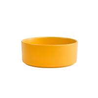 China Ceramic Double Pet Bowl with Bamboo Stand for Cats Dogs for sale
