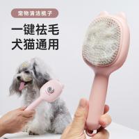 China Pet Deshedding Brush for Cats and Dogs with No-Pull Massage for sale