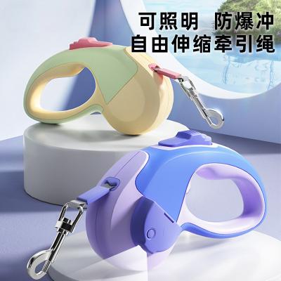 China Retractable Dog Leash for Small Medium Dogs 3m 5m Auto Reel Shock Absorbing for sale