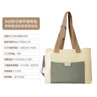 China Solid-Color Canvas Pet Carrier Backpack for Cats and Small Dogs for sale