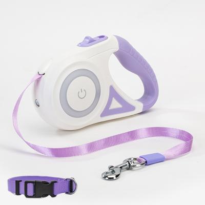 China Light-Triggered Automatic Dog Leash with Glow in Dark for sale