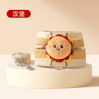 China Hamburger French Fries Plush Cat Harness Leash Set Sizes S M L XL for sale