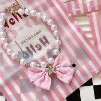 China Pearl Cat Collar with Bow Pendant for Cats and Dogs for sale