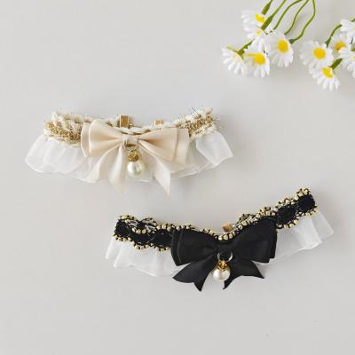 China Adjustable Lace Pet Bib Collar Scarf for Cats Dogs for sale