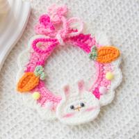 China Hand-Knitted Wool Pet Collar Scarf Adjustable for Dogs and Cats for sale