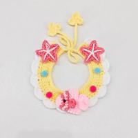 China Hand-Knitted Wool Pet Collar Scarf Adjustable for Dogs and Cats for sale
