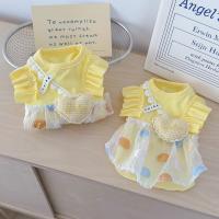 China Cotton Pet Sundress for Small Dogs - Sunshine Yellow Sleeveless Vest for sale