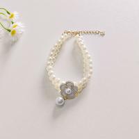 China Vintage Floral Pearl Pet Necklace for Small Dogs for sale