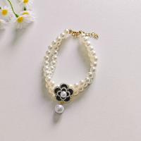 China Vintage Floral Pearl Pet Necklace for Small Dogs for sale