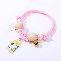 China Camphorwood Flea Repellent Cat Collar - Adjustable Hand Braided for sale
