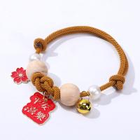 China Camphorwood Flea Repellent Cat Collar - Adjustable Hand Braided for sale