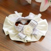 China Mint Fresh Lace Bib Collar for Cats with Adjustable Tie for sale