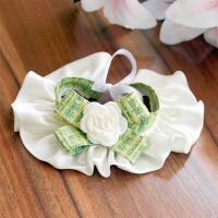 China Mint Fresh Lace Bib Collar for Cats with Adjustable Tie for sale