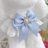 China White Lace Wedding Pet Bandana Collar for Cats Dogs for sale