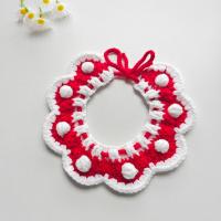 China Wool Knitted Pet Collar Bow Tie Set for Cats Dogs XS to L for sale