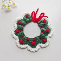 China Wool Knitted Pet Collar Bow Tie Set for Cats Dogs XS to L for sale